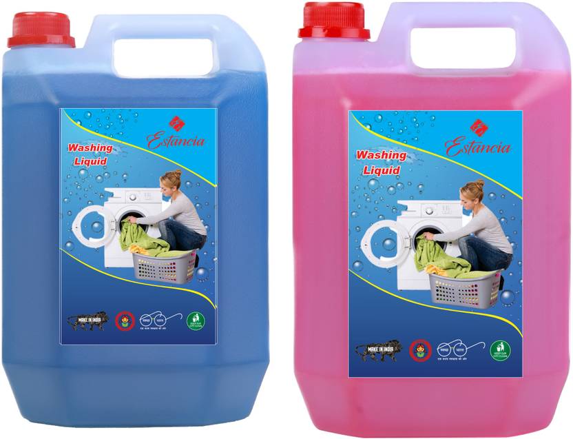 Estancia Washing machine liquid detergent Blue and pink 10L Multi ...