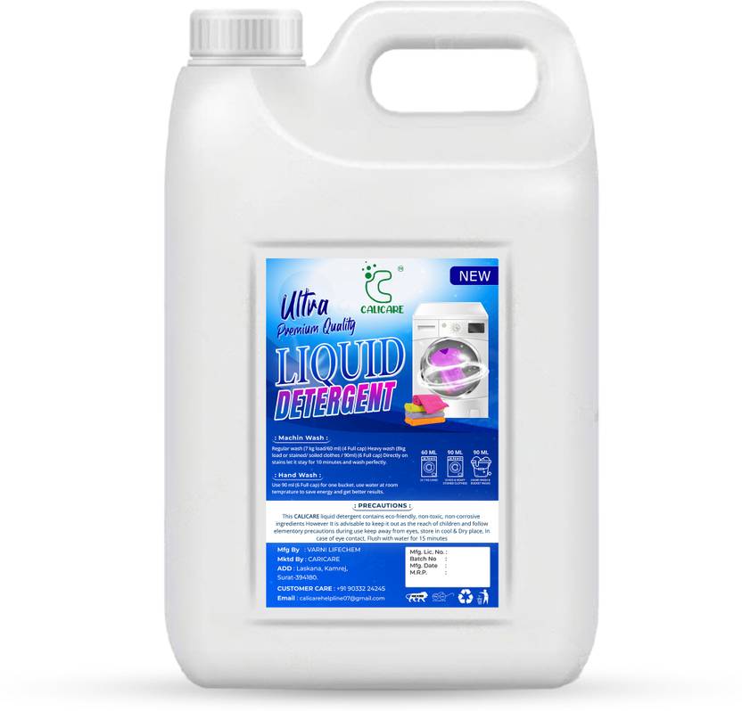 calicare Laundry Liquid Detergent For All Types Of Machine And Hand ...