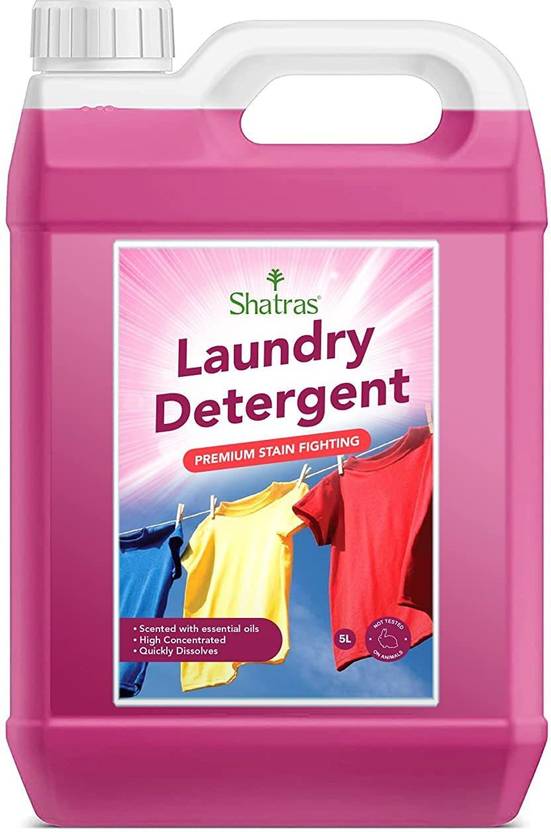 Shatras Concentrated Pink Lily Laundry Detergent for Top-Load and Front Load Machine Lily Liquid ...