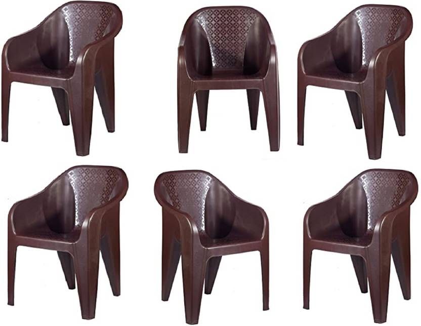 HOMIBOSS Plastic chair set of 6 | chairs for home, Living Rooms ...