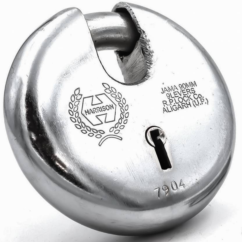 HARRISON JAMA LOCK - Steel Round Lever Jama Lock (8 Levers) with 3 No ...