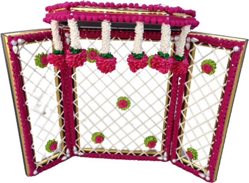 Dev Samagri Lord Krishna Wooden Phool Bangla Vrindavan Style Flower ...