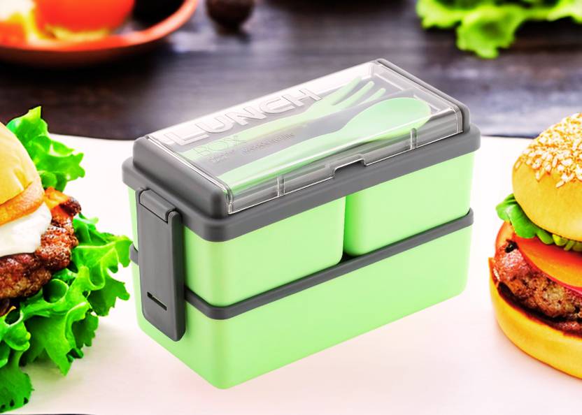 Flipkart.com | OMORTEX Rectangular Classy 3 Section Lunch Box With 1 ...