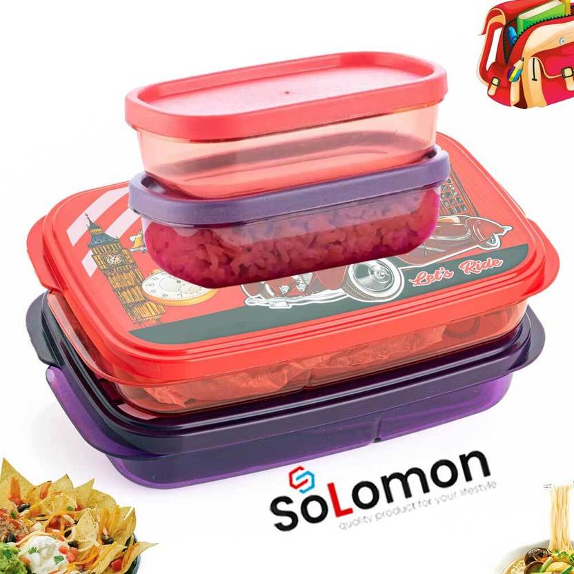 Flipkart.com | Solomon ™ Premium Quality Airtight Push Lock Plastic ...