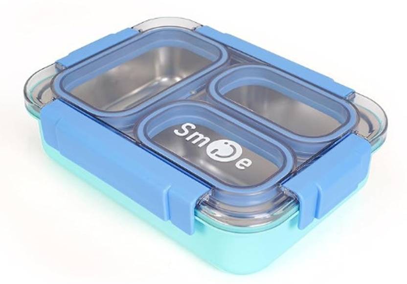 Flipkart.com | RVC Bento Insulated Stainless Lunch Box - Light BLUE 3 ...