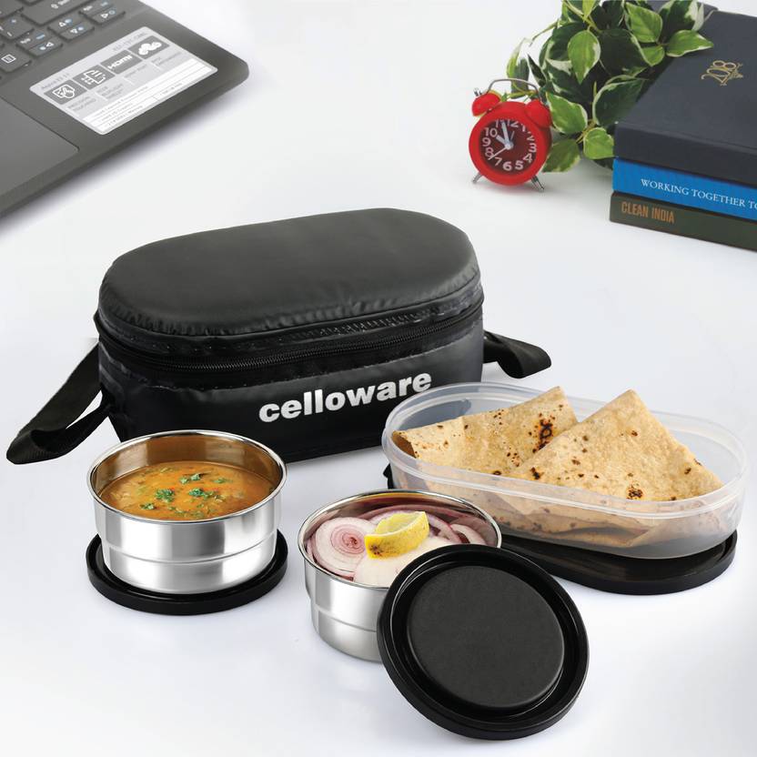 Flipkart.com | cello Double treat Lunch Box - 3 container 3 Containers ...