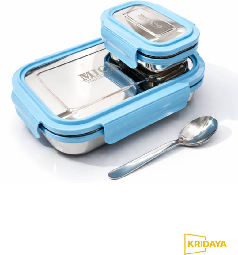 Flipkart.com | KRIDAYA Steel Tiffin for Kid airtight 2 Containers ...