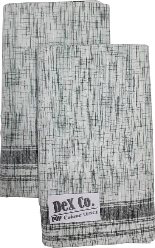DeX Co. Self Design Multicolor Lungi Price in India - Buy DeX Co. Self ...