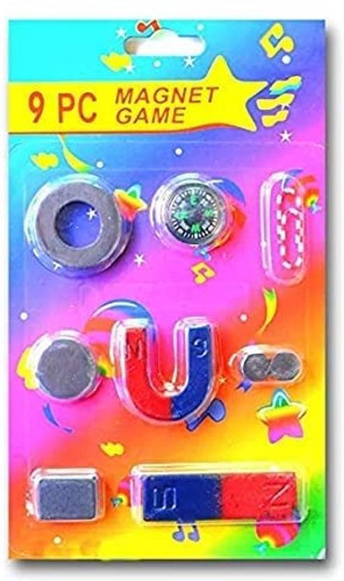 KRYTONE 9 Pcs Kids Junior Science Magnet Game Set for Education ...