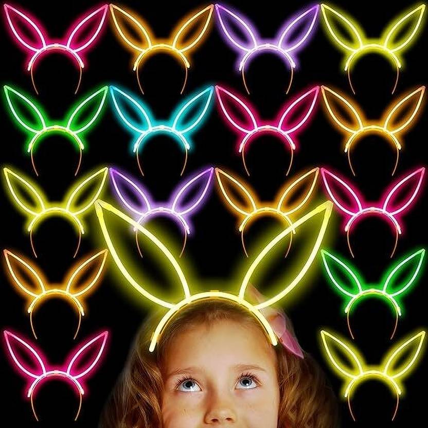 Muren Ears Headbands Light Up Bunny Headband Luminous Led Glow ...