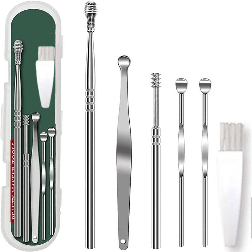 Easymart Ear Wax Cleaner Ear Cleaning Tools kit Stick Set Spring ...