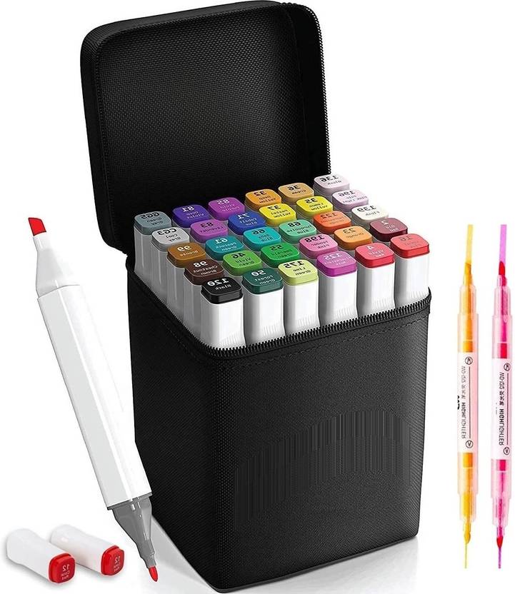 Flipkart.com | Soucolor Color Marker set 30 Pcs Alcohol Marker Pen Set ...