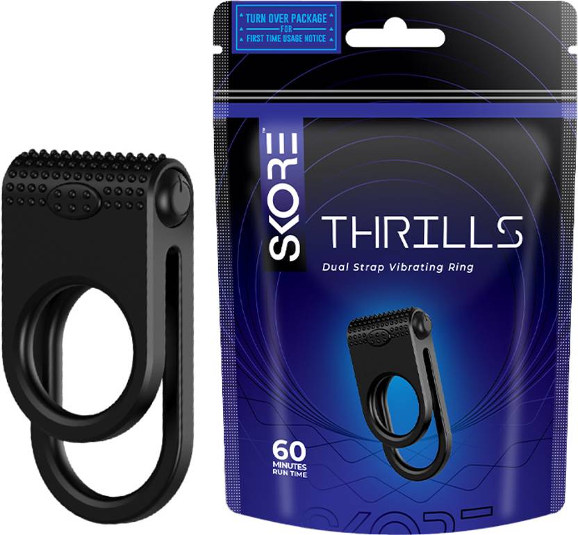 SKORE Thrill Dual Strap Vibrating Ring | 60min Run Time | Waterproof ...