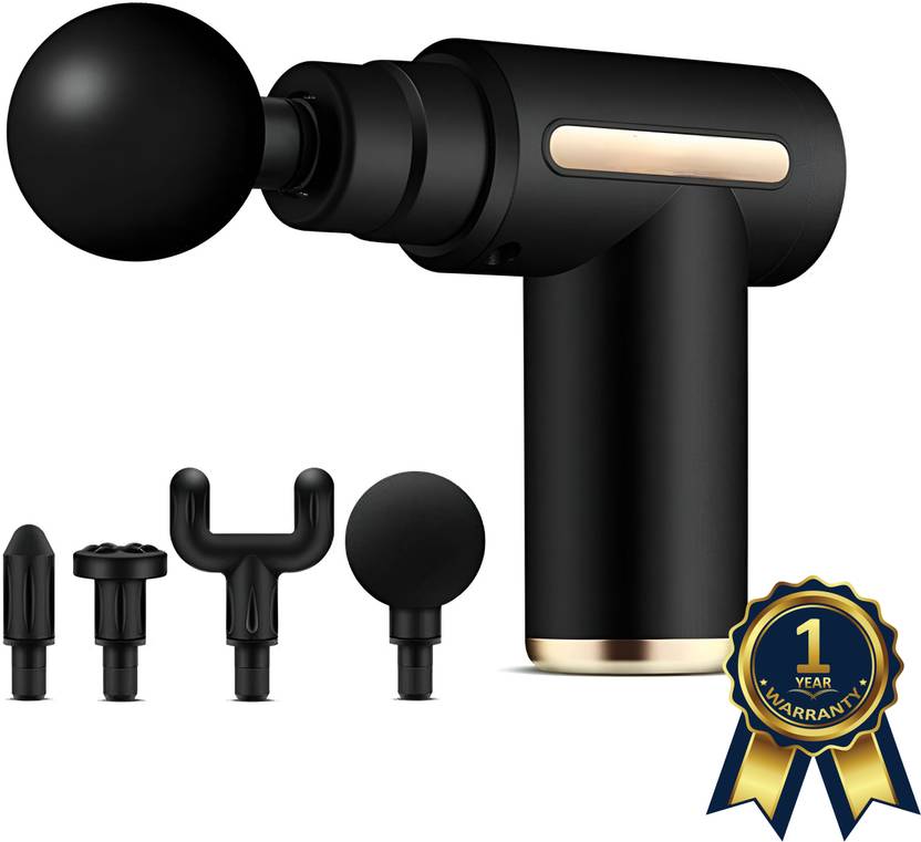 Unifit Massage Gun, 4 Heads, Portable, 6 Speed, Rechargeable, Handheld ...