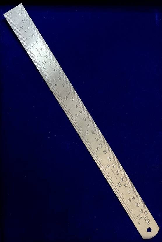 Shyam Sarowar Stainless Steel Scale/Ruler 1 Foot (30 cm / 12 inch ...