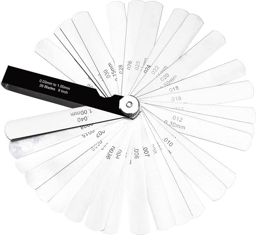 MICRON DOCTOR BLADE 9 Inch Feeler Gauge 26 blades 0.3mm-1.00mm Imperial ...