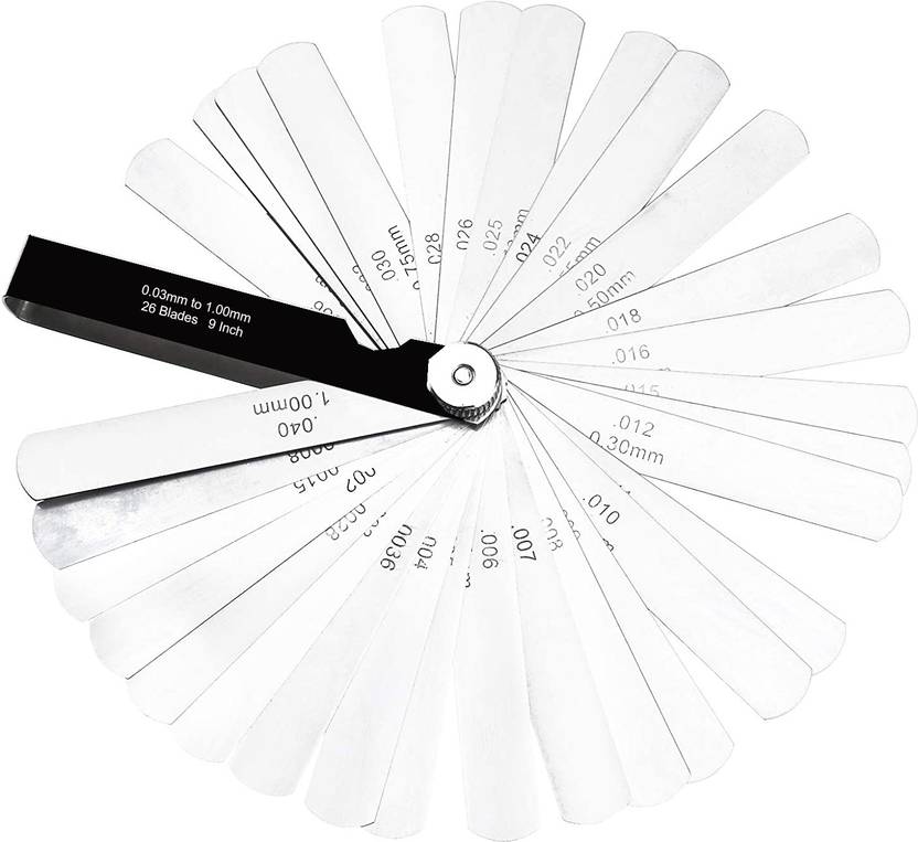MICRON DOCTOR BLADE 9 Inch Feeler Gauge 26 blades 0.3mm-1.00mm Imperial ...