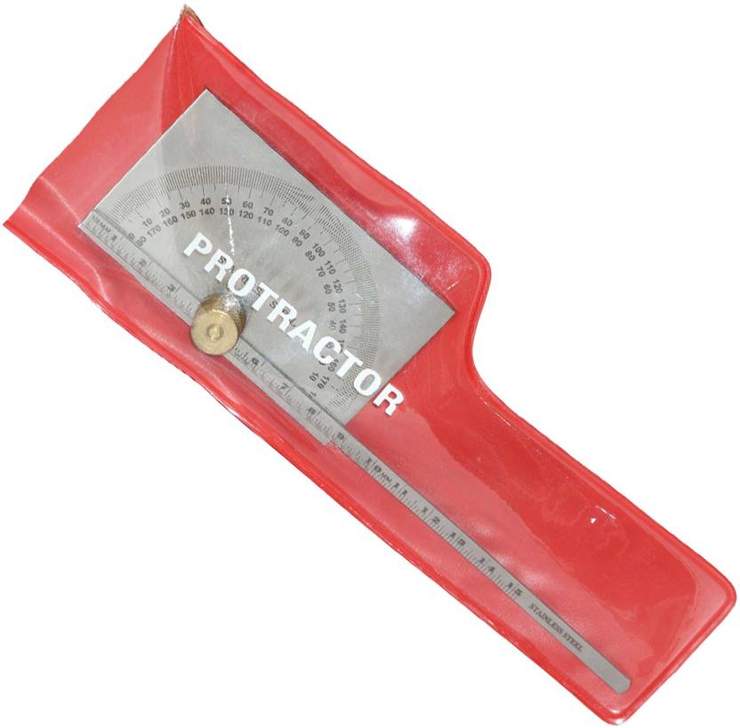 Aaisha Crafts Engineering Protractor 0-180° Stainless Steel – Square ...