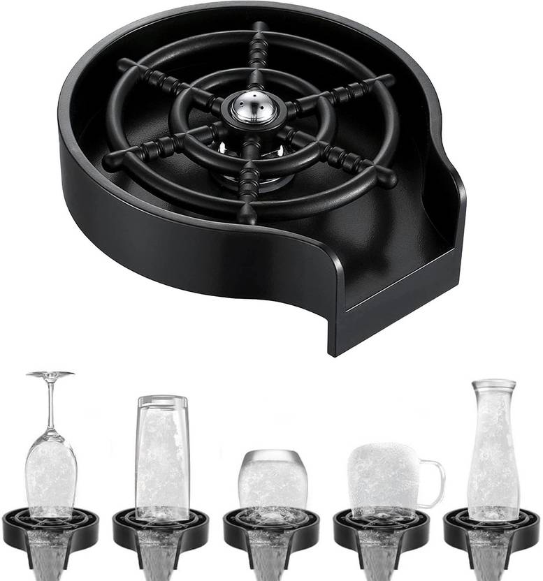 ZURU BUNCH Faucet Glass Rinser for Kitchen Sink, Automatic Cup Washer ...