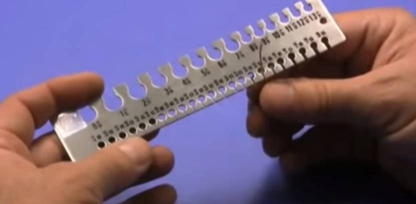 90 Degree Kristeel SWG Flat Ruler Shape Wire Gauge Plate Meter Standard ...