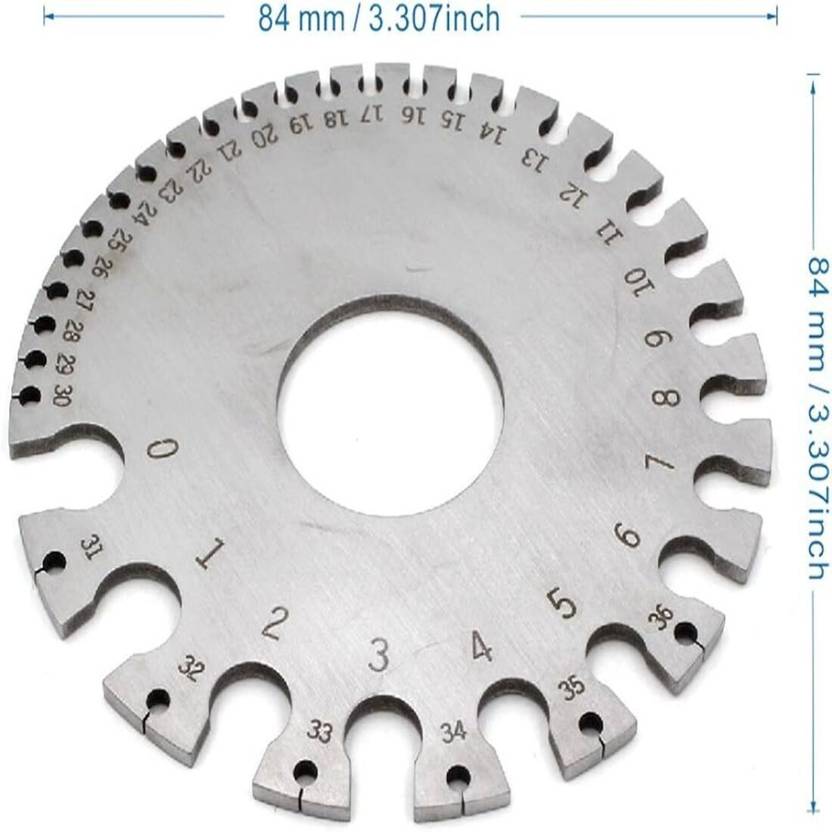 90 Degree Kristeel swg Measuring Wire Gauge Plate Meter Standard ...
