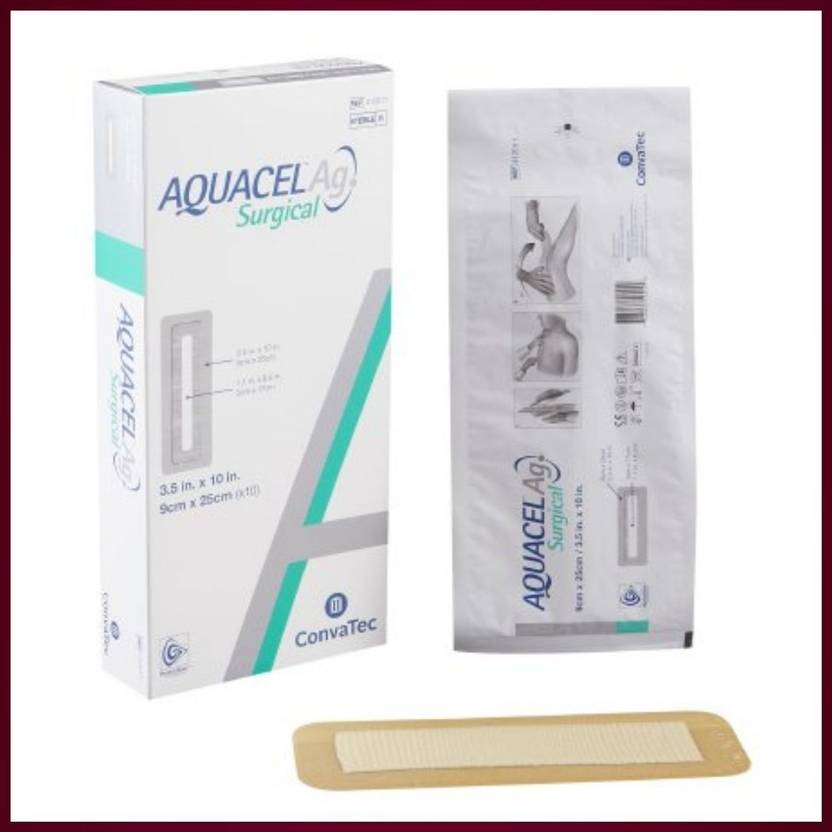 ConvaTec 412011 AQUACEL AG SCD DRS 9X25 Pack-5 Hydrocolloid Medical ...