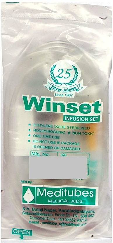 Meditubes Winset IV set infusion set Medical Needle Price in India ...