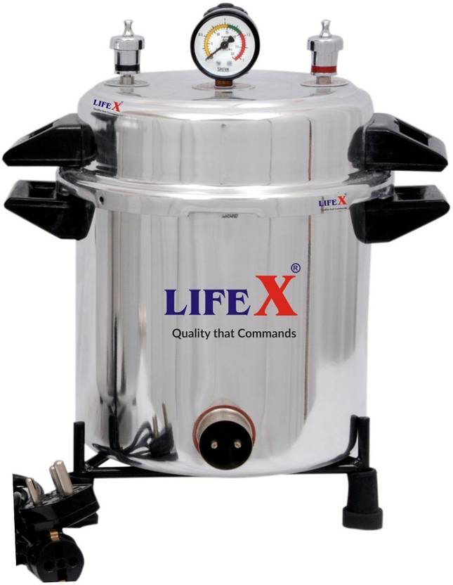 Lifex Autoclave Sterilizer 13 Litre (9" Dia. x 11.5''H) with 8" x 8 ...