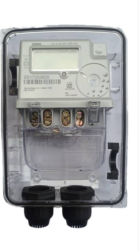 Saral SECURE ELECTRIC ENERGY METER CAPACITY 5-30A MULTIPLE FUNCTIONS ...