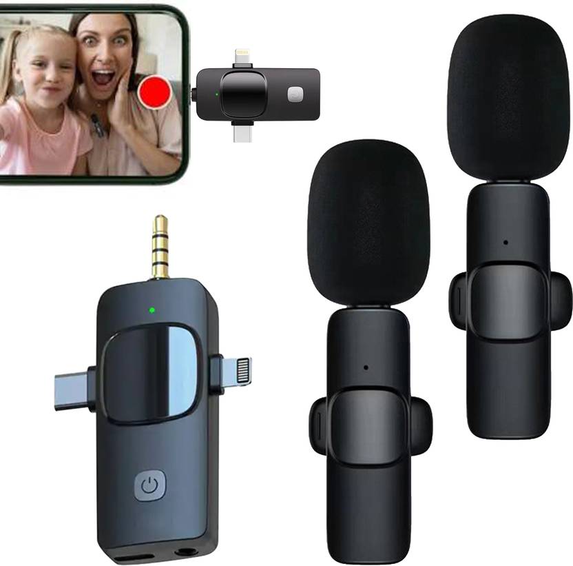 MOOZMOB Professional Dual Wireless Mic for Reels Instagram Youtube ...