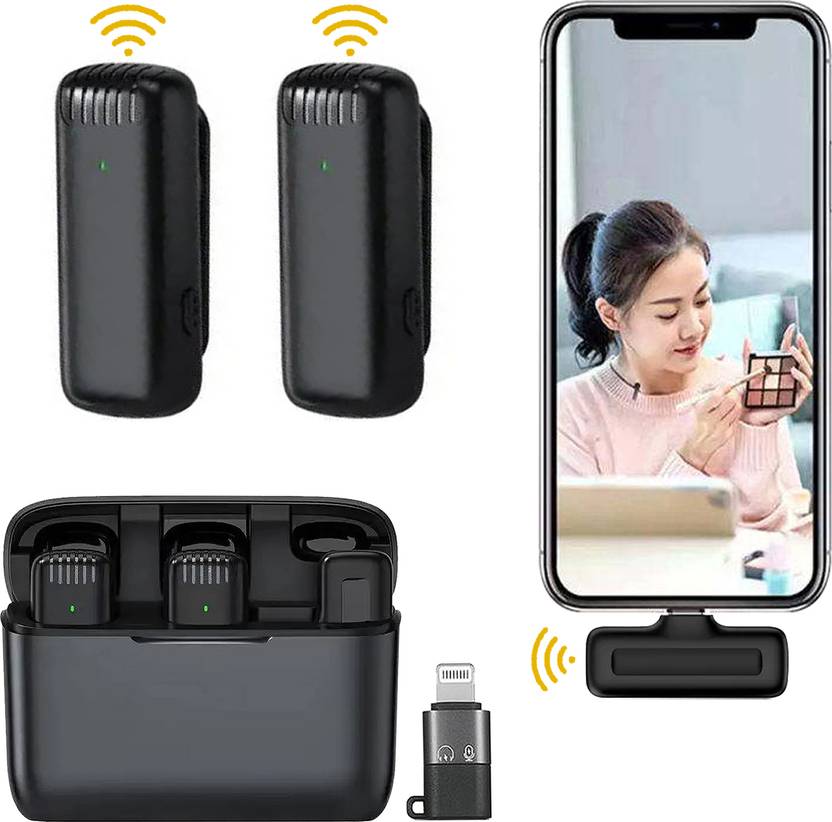 MOBIZAC Professional Wireless Microphone with Noise Cancellation Mic ...