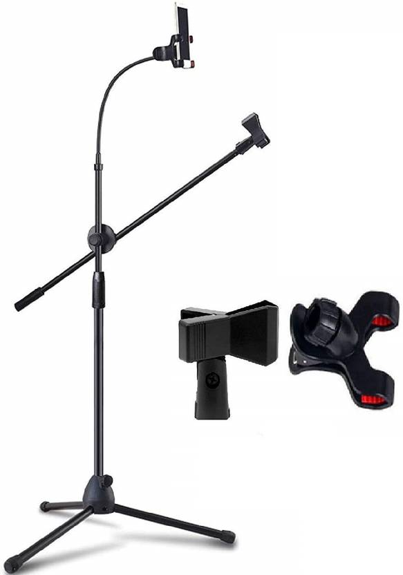 Techtest Heavy Duty Dual Mike Stand Condenser Microphone Stand, Mic ...