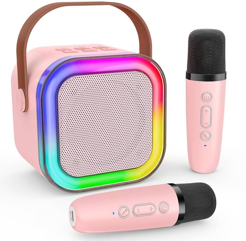 YGM Acoustic Foams Karaoke Singing Microphone Machine with 2 Mic ...