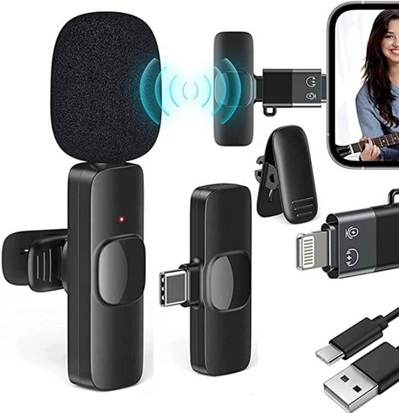 CJGV K8 Wireless Collar Mic for Type-C Android Cell ,Tablets ...