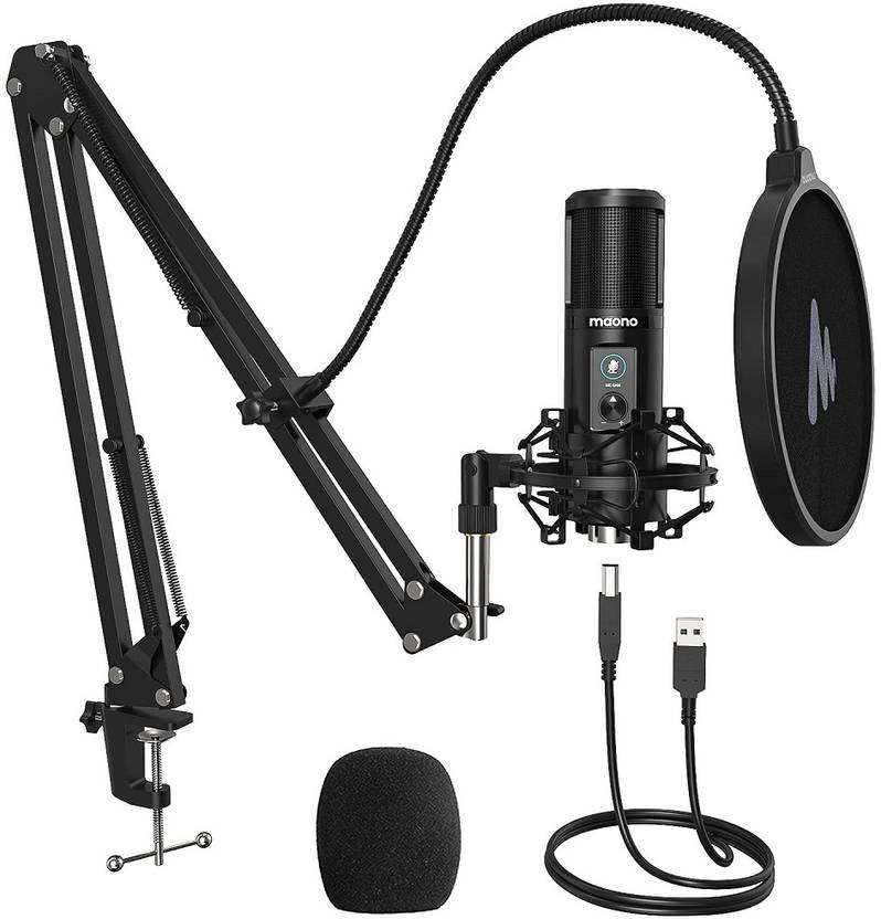 MAONO AU-PM421 USB Microphone, Studio Recording Mic with Touch Mute and ...