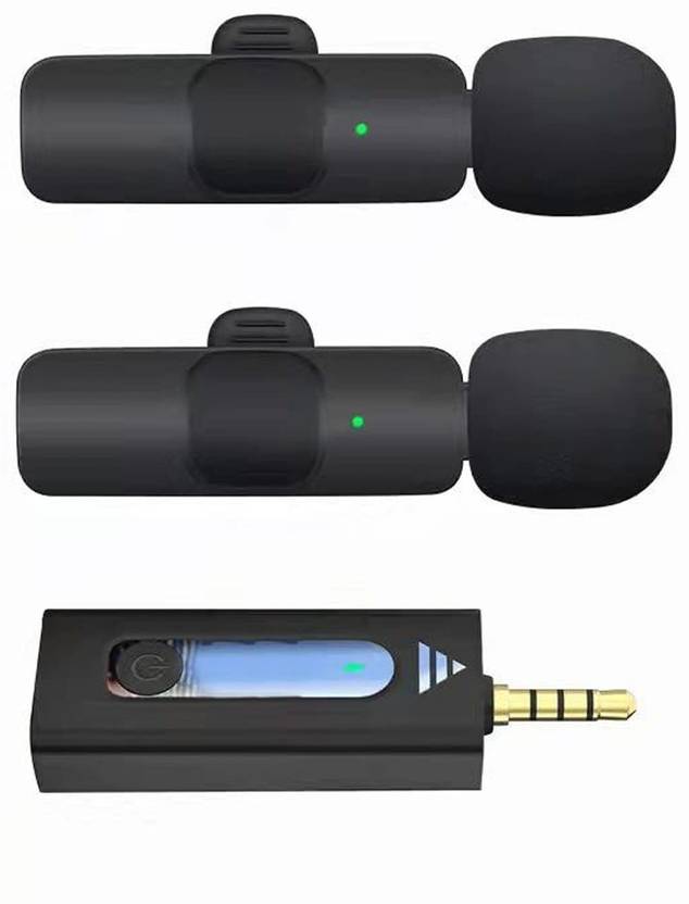 aybor K35 Wireless Mic for Smartphones Collar Microphone Compatible 3 ...