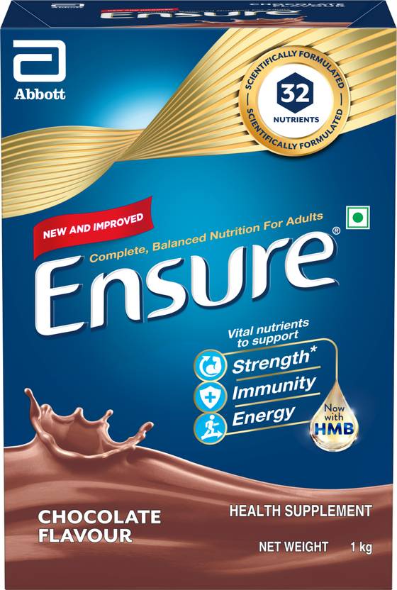 ENSURE Complete, Balanced Nutrition Health Drink Chocolate Price in ...