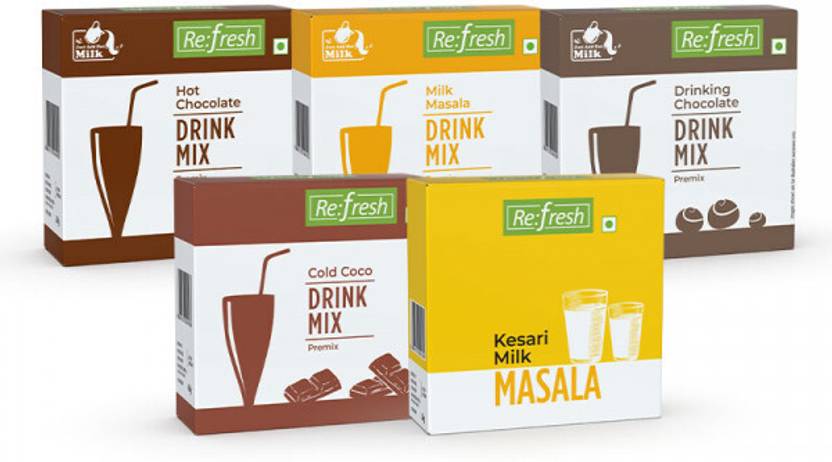 Refresh Drink Mix Premix Powder Combo Pack With 4 Delicious Flavours ...