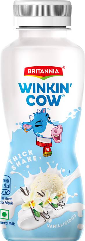 BRITANNIA Winkin Cow Vanillicious Thick Milk Shake Vanilla Price in ...