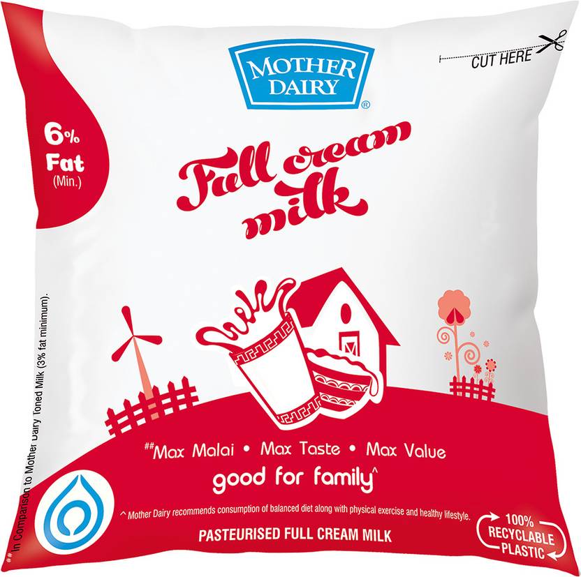 MOTHER DAIRY Full Cream Milk Price in India - Buy MOTHER DAIRY Full ...