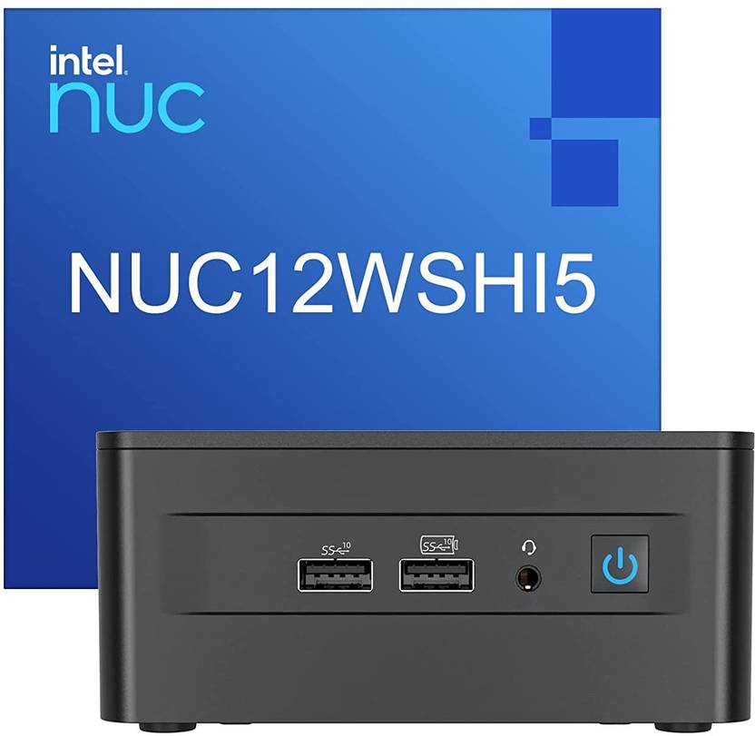 Intel NUC 12 Pro Kit NUC12WSHi50Z Mini PC with - Core i5-1240P, 12th Gen, DDR4-3200 SODIMMs, M.2 ...