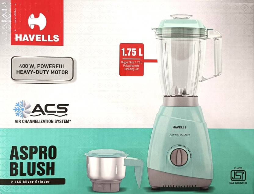HAVELLS by Havells MIXER GRINDER 400 W Mixer Grinder Price in India ...