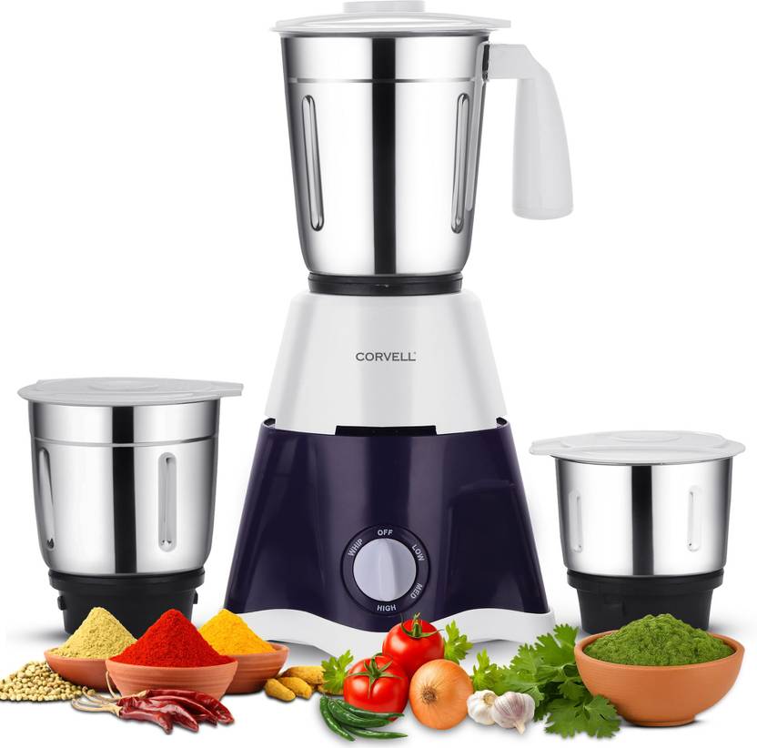 Corvell NUTRIX 750 W Mixer Grinder Price in India - Buy Corvell NUTRIX ...