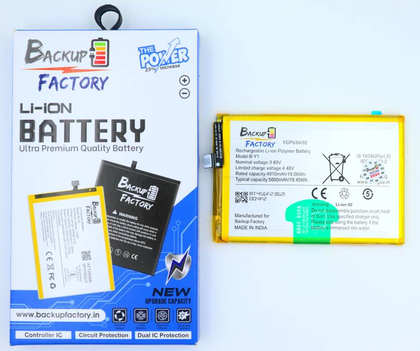 Backup Factory Mobile Battery For Vivo B-Y1 Price in India - Buy Backup ...