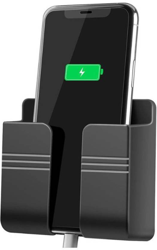 Muv up Wall Mount Mobile Stand - No Drill Required - Black Mobile ...