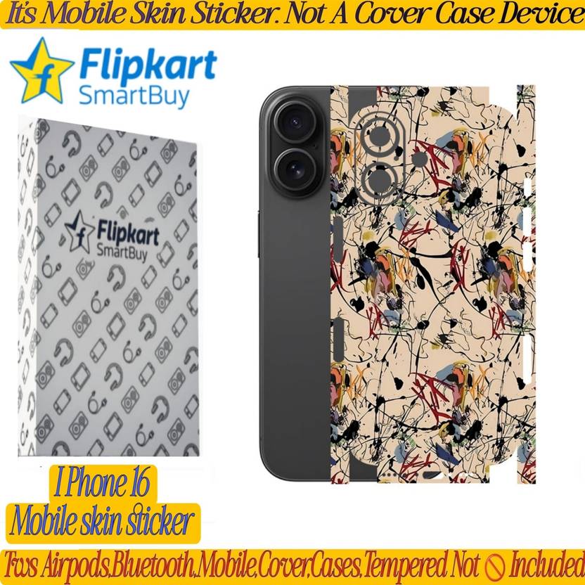 Flipkart SmartBuy I PHONE 16_mobile skin back+side back panel GICHMICH ...