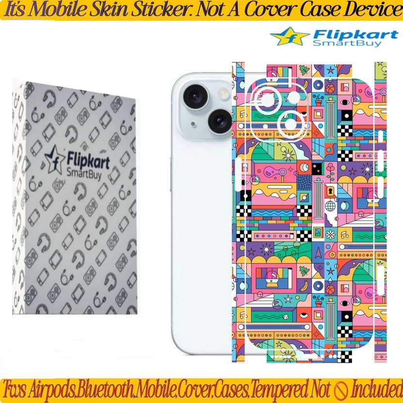 Flipkart SmartBuy I PHONE 15_MOBILE SKIN sticker(BACK+SIDE+CAMERA)book ...