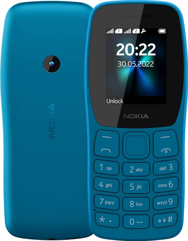 Nokia 110 Dual sim Keypad Phone with FM Radio, Auto Call Recording (4 ...