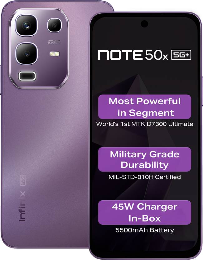 Infinix Note 50x 5G+ ( 128 GB Storage, 6 GB RAM ) Online at Best Price ...