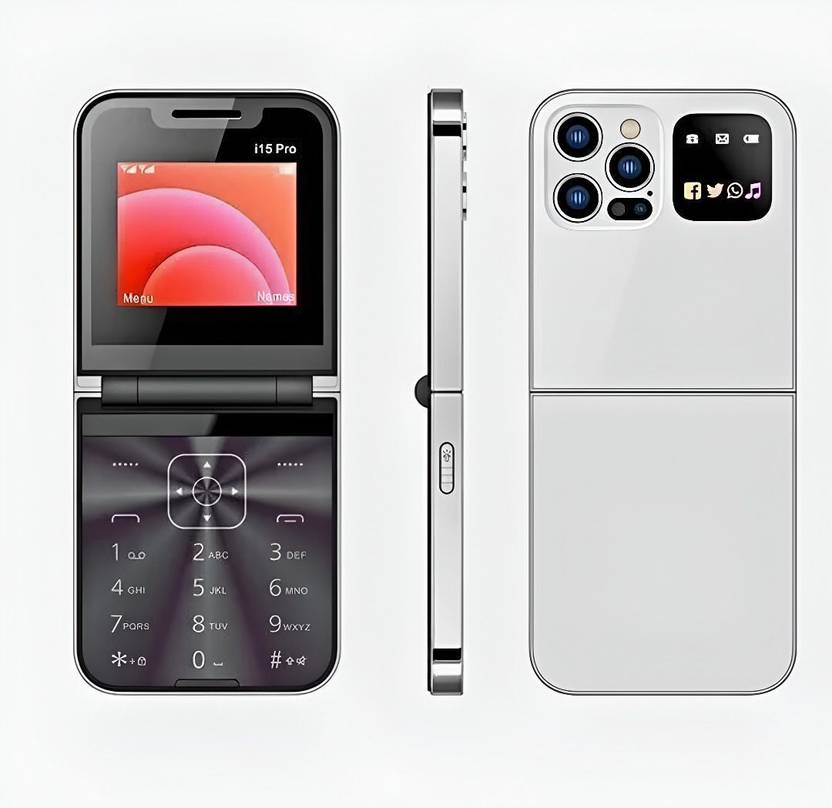 Snectian Rock Z2 Flip Dual Sim Keypad Mobile With 2.4 inch Display Call ...